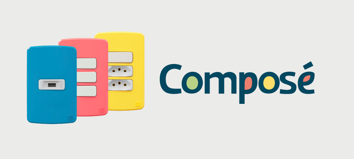 Linha Composé: Tomadas & Interruptores com o seu estiloWEG Home