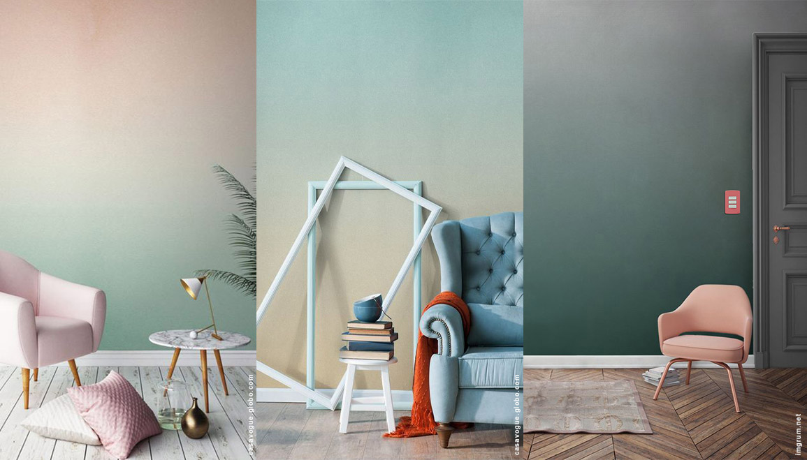 Entenda o conceito de parede degradê e inove na pintura do seu ...